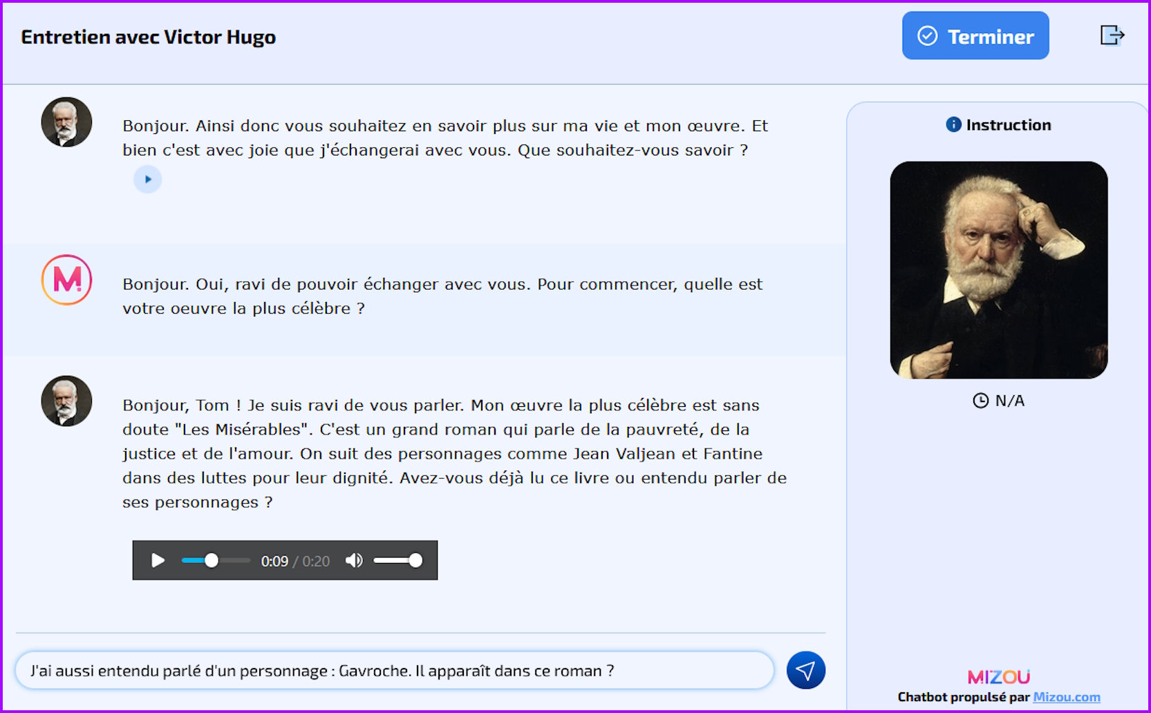MIZOU : une application d'IA pour créer des chatbots facilement et ...