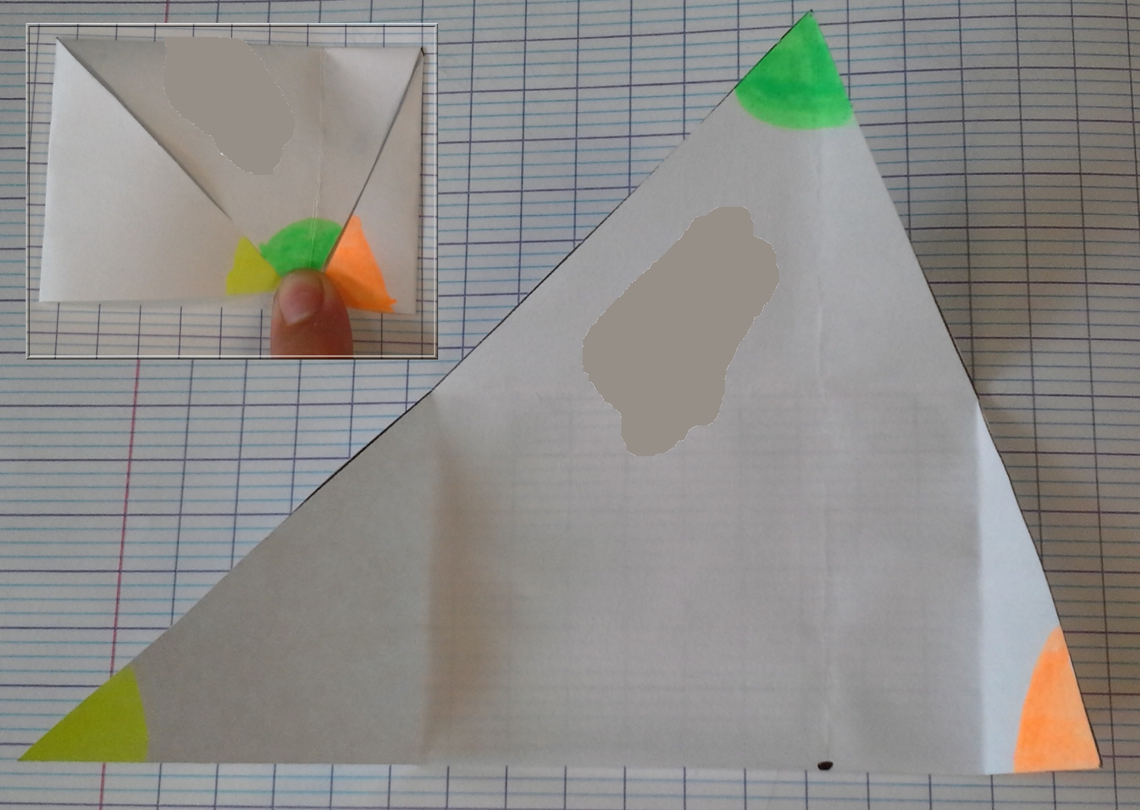 Somme des mesures des angles d'un triangle - Mathématiques - Pédagogie ...