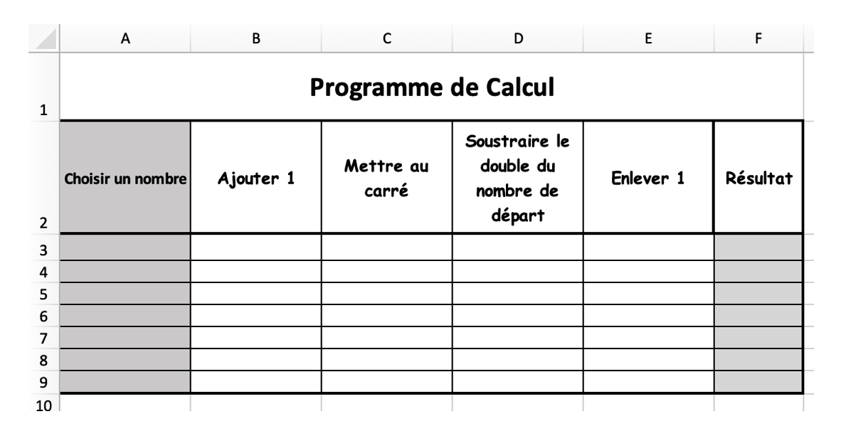 Programme de calcul - Tableur et Scratch - Cycle 4 - Mathématiques - Pédagogie - Académie de ...