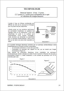 sujets DNB - Technologie et Sciences pour l'Ingénieur - Pédagogie ...